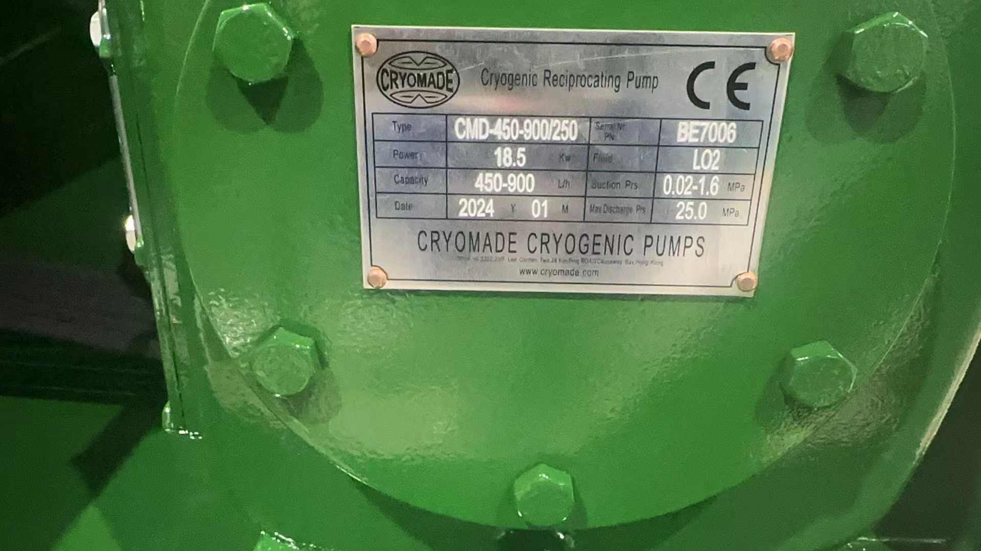 Cryogenic Piston Pump Enroute to Company in Côte d’Ivoire, Africa – CRYOMEC
